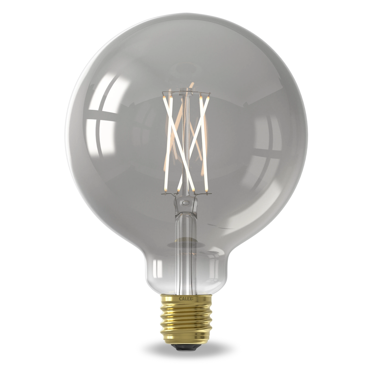 Calex Smart LED Bulb - E27 - Filament - G125 - CCT - Titanium – calex-europe