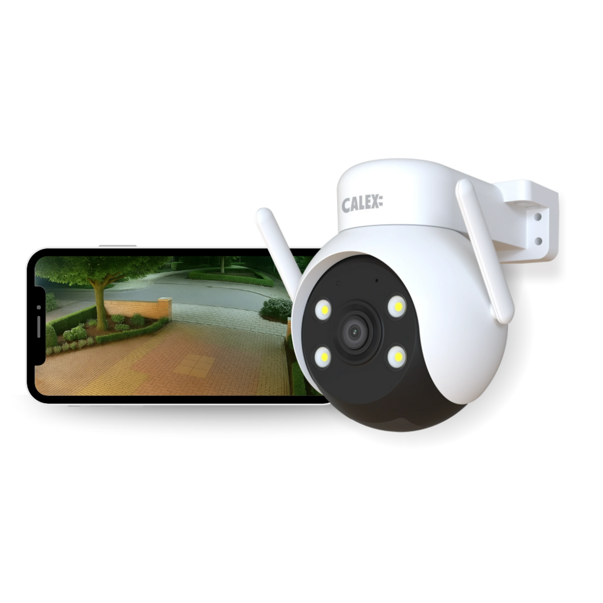 Calex Smart PTZ Camera - 2K - White