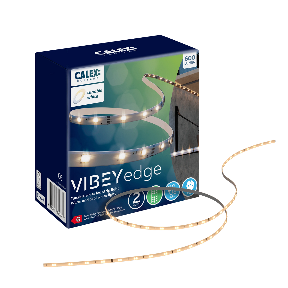 Calex Vista LED Strip - 2M - CCT – Calex Webshop